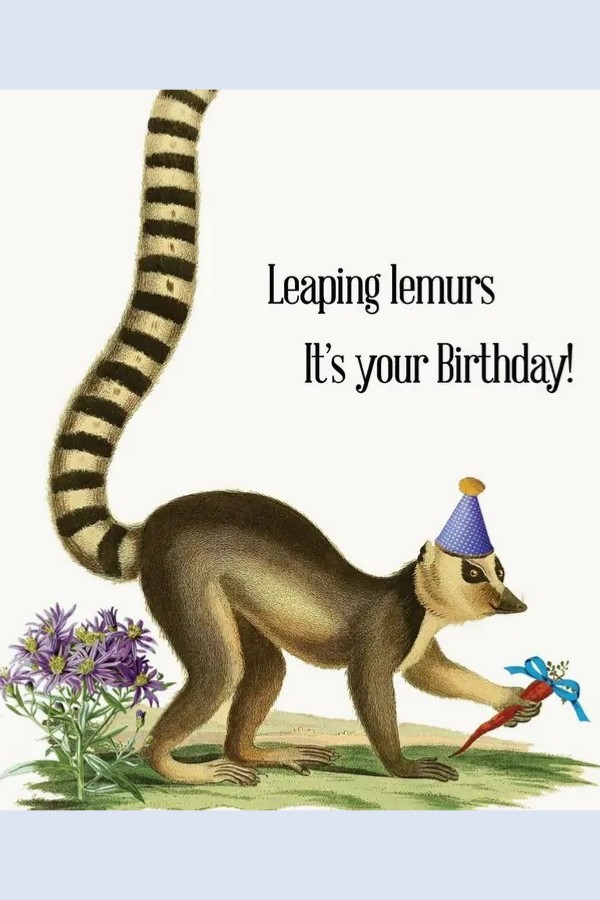 Birthday - P. Flynn Designs "Leaping Lemurs It's Your Birthday!" - La ...